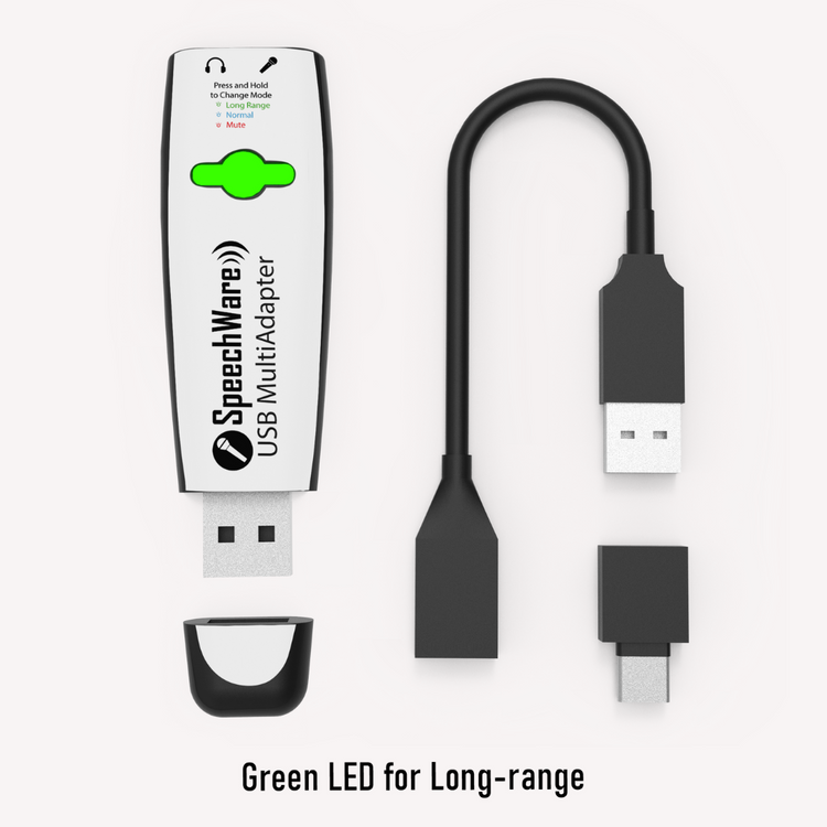 USB MultiAdapter | Normal & Long-Range Dictation – SpeechWare Store
