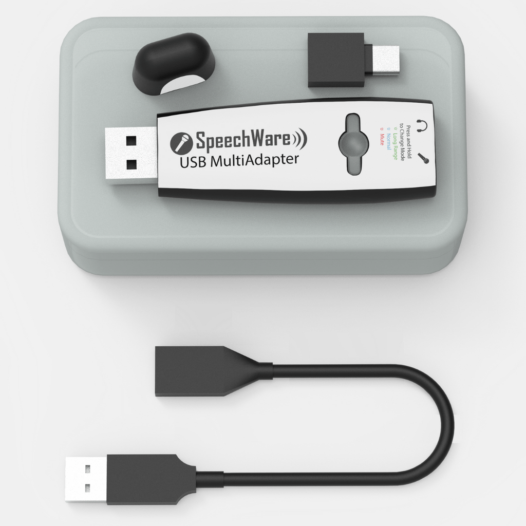 USB MultiAdapter | Normal & Long-Range Dictation – SpeechWare Store