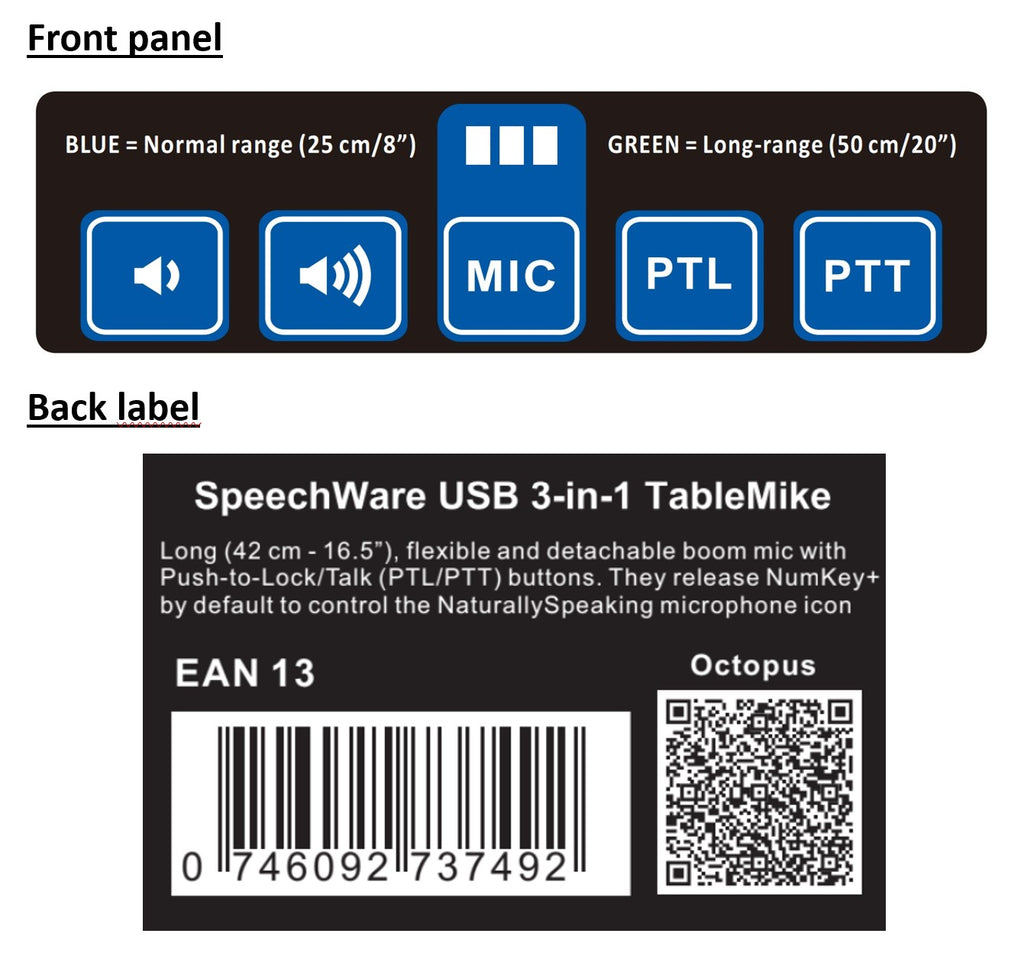 SpeechWare USB 3-in-1 TableMike – SpeechWare Store